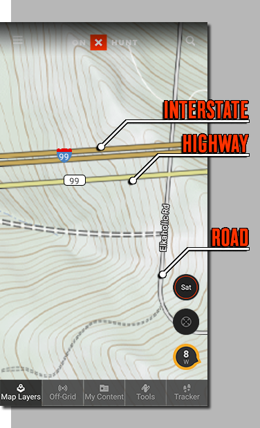 Road Map Legend – onX